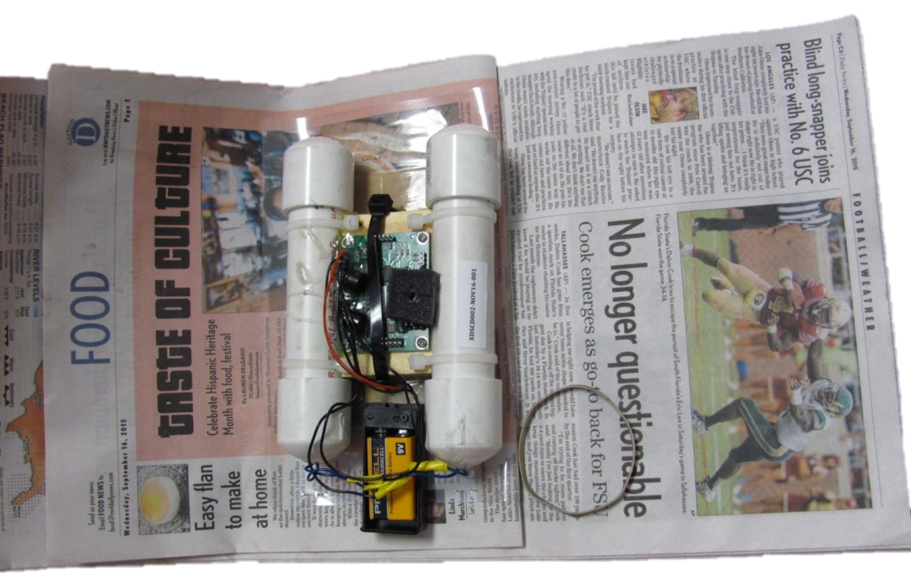 Victim Operated Newspaper IED Training Device - Explotrain, LLC.