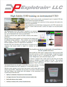 IED Training Aids, Battlefield Effects, and Explosive Effects - Explotrain