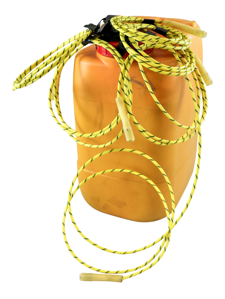 No-Metallic-Signature (NMS) Yellow Palm Oil Container IED